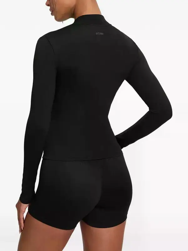 BETTERME High-neck Zip-up Cropped Track Jacket