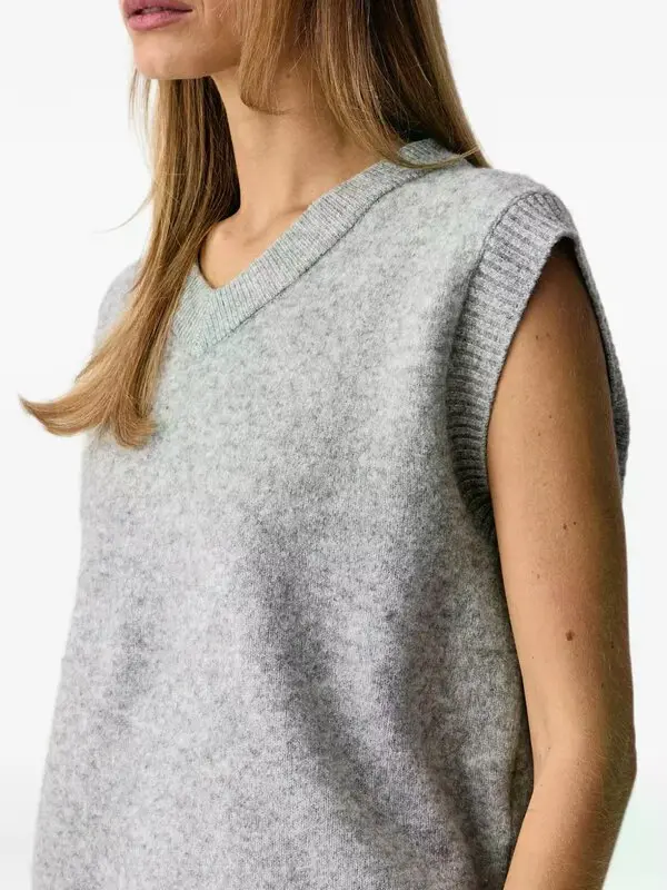 Marc O'polo V-neck Knitted Vest - Grey