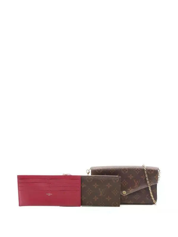 LOUIS VUITTON 2019 Félicie Pochette Monogram Chain Wallet