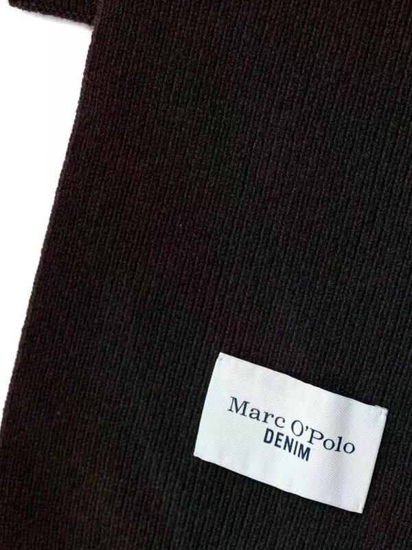 Marc O'polo Logo-patch Scarf - Brown