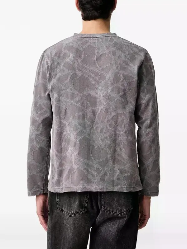 BEAMS Patterned Long-sleeved T-shirt