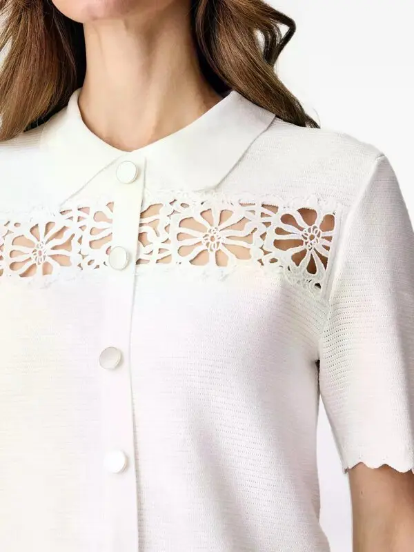 MORGAN Crochet-knit Shirt