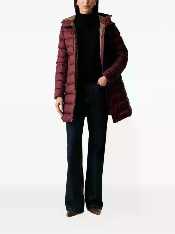 BLAUER. Agnes Quilted Hooded Jacket - Red