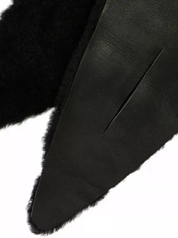 Paul Smith Leather Shearling Stole Scarf