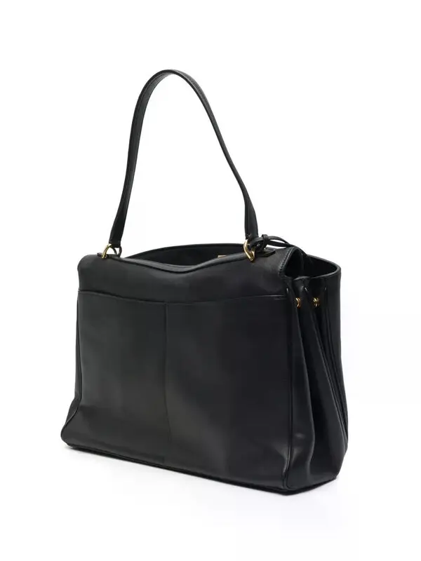 Balenciaga Medium Rodeo Leather Tote Bag - Black