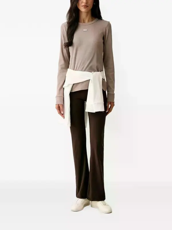 Dkny Ribbed Long-sleeve T-shirt