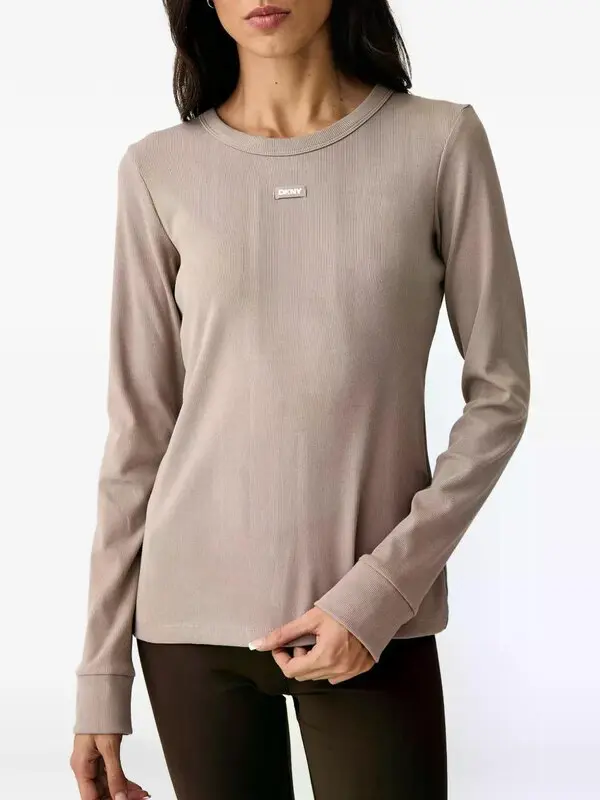 Dkny Ribbed Long-sleeve T-shirt
