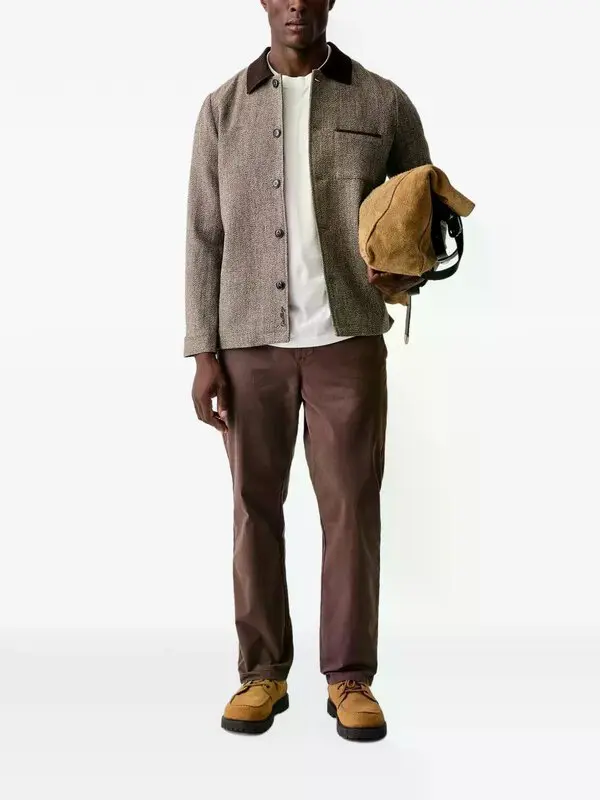 MOS MOSH Herringbone-pattern Jacket