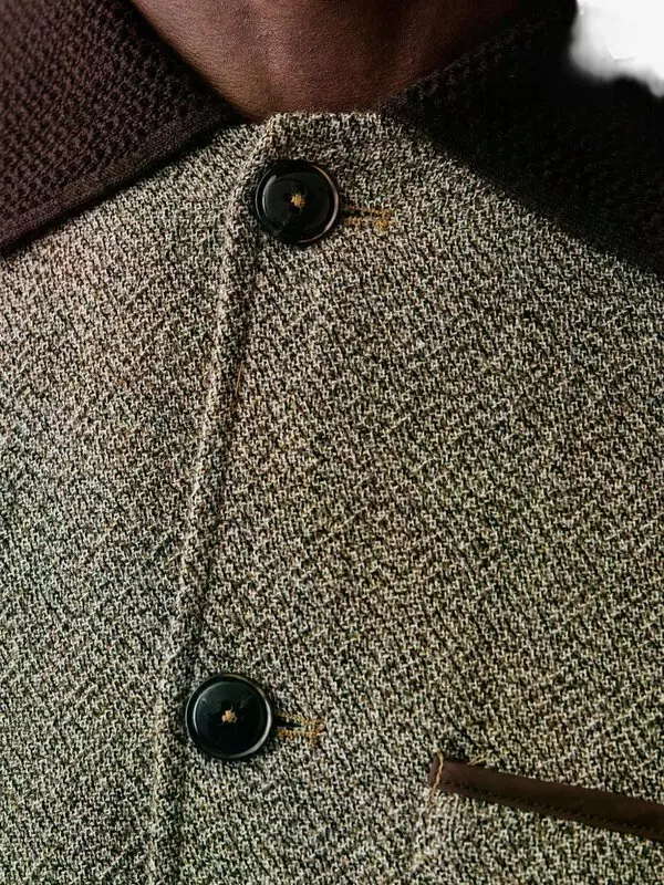 MOS MOSH Herringbone-pattern Jacket