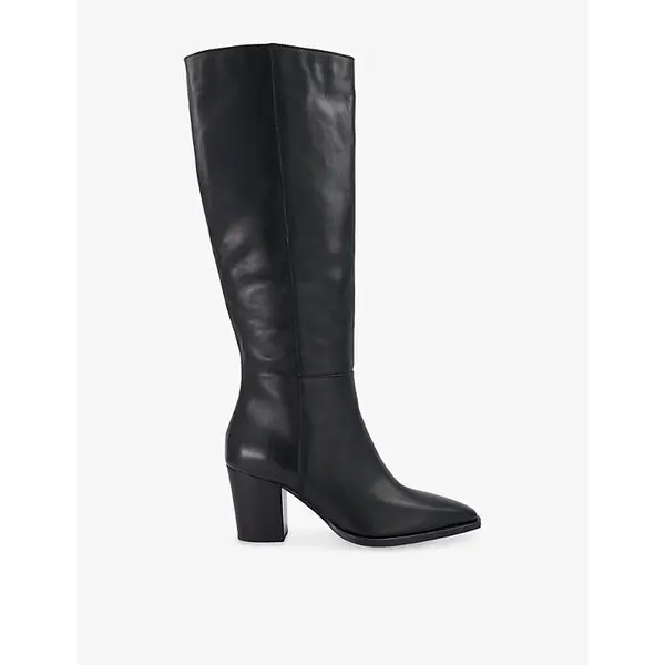 DUNE Tanners Leather Heeled Knee-high Boots