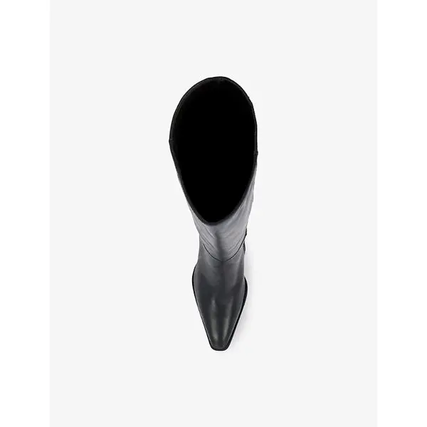 DUNE Tanners Leather Heeled Knee-high Boots