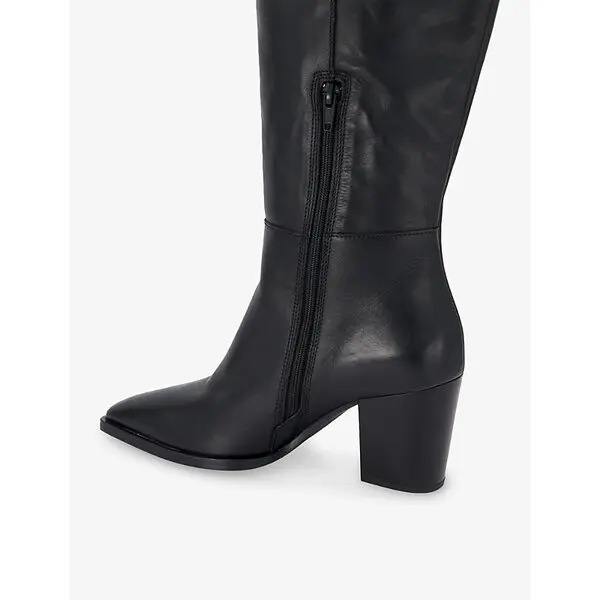 DUNE Tanners Leather Heeled Knee-high Boots