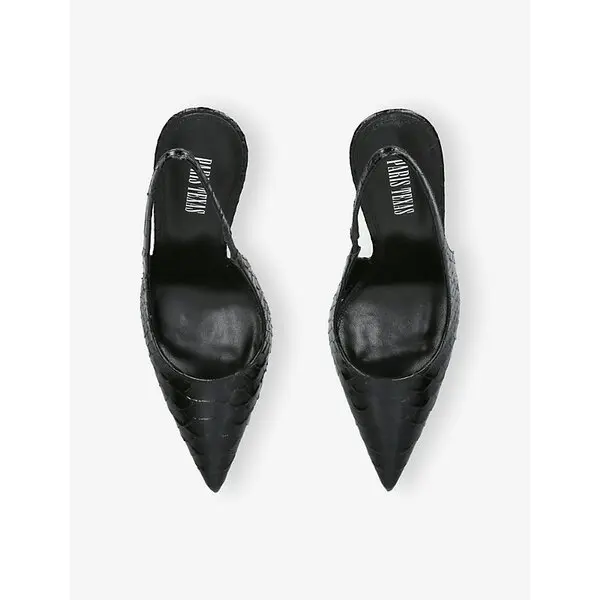 Paris Texas Lidia 105 Embossed Leather Sling-backs