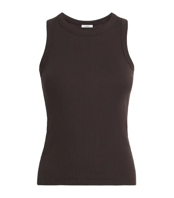 JOSEPH Stretch-cotton Yeux Tank Top