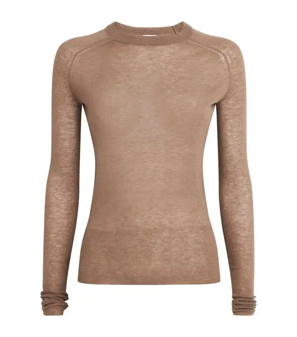 JOSEPH Cashmere Cashair Geras Sweater - Brown