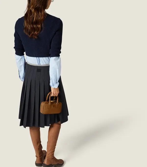 Miu Miu Wool-cashmere Cropped Cardigan