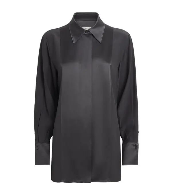 JOSEPH Silk Childs Blouse - Grey