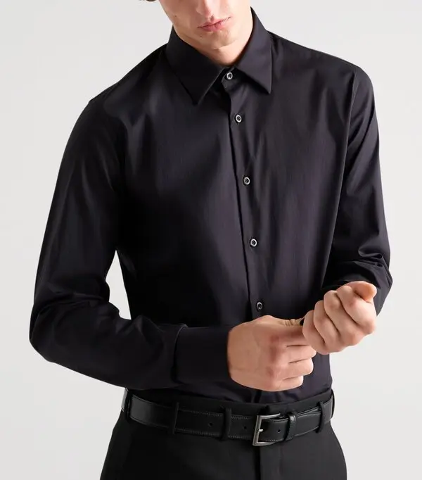 Prada Stretch-cotton Slim Shirt