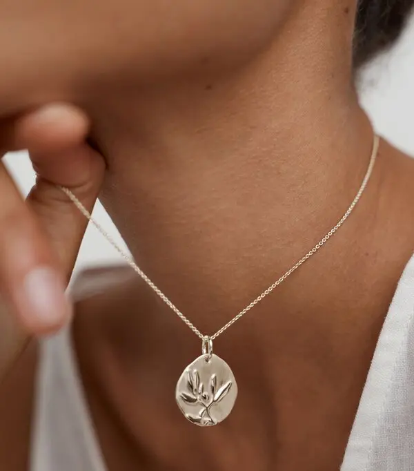Monica Vinader Sterling Peace Pendant
