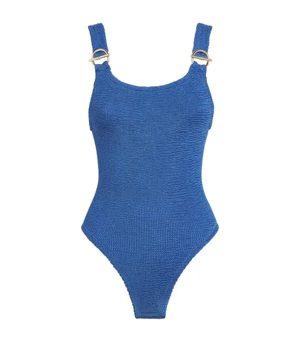 Hunza G T-bar Domino Swimsuit - Blue
