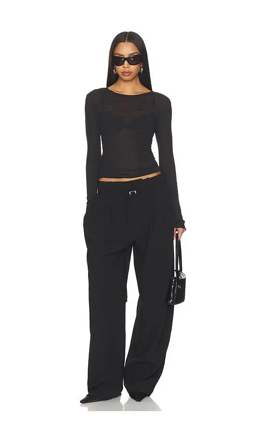 WAO Crew Neck Long Sleeve Tee