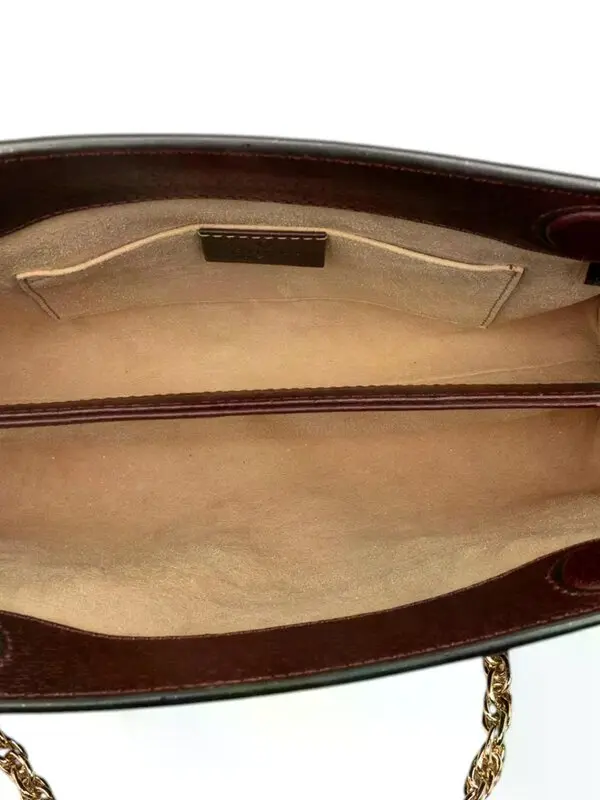 Gucci 2000-2015 Small Calfskin Web Ophidia Chain Crossbody Bag