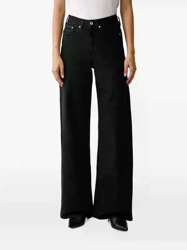 Karl Lagerfeld Logo-patch Wide-leg Jeans