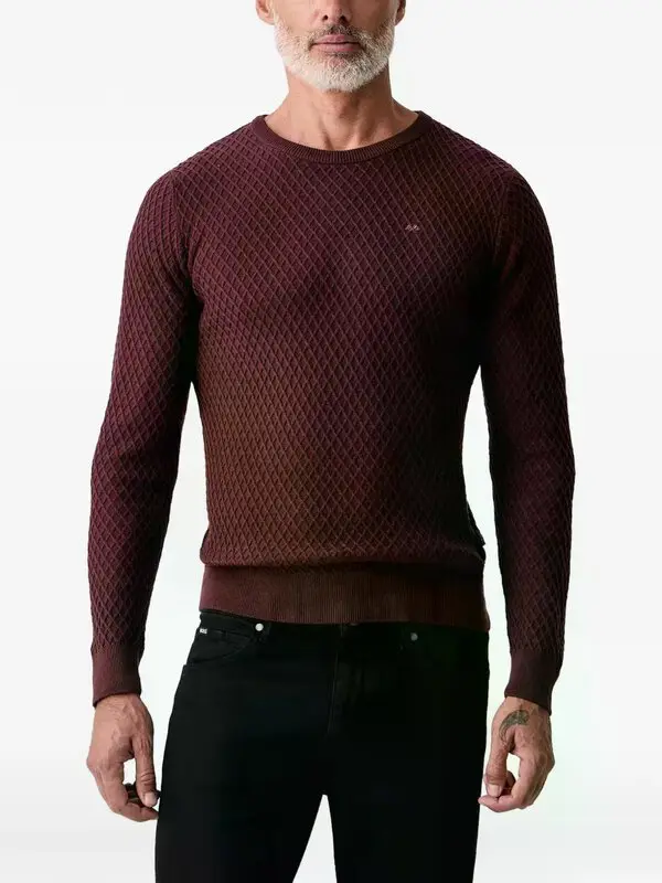 Lindbergh Textured-knit Crew-neck Sweater