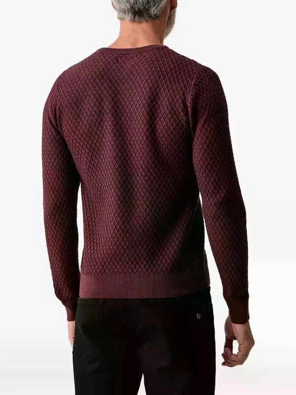 Lindbergh Textured-knit Crew-neck Sweater
