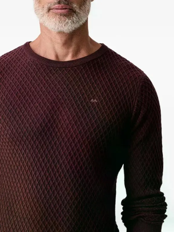 Lindbergh Textured-knit Crew-neck Sweater