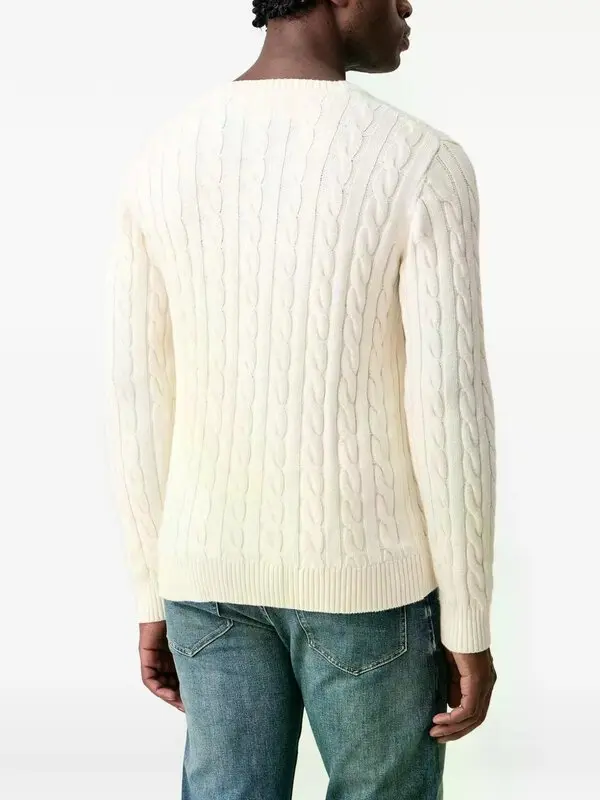 Lindbergh Cable-knit Crew-neck Sweater