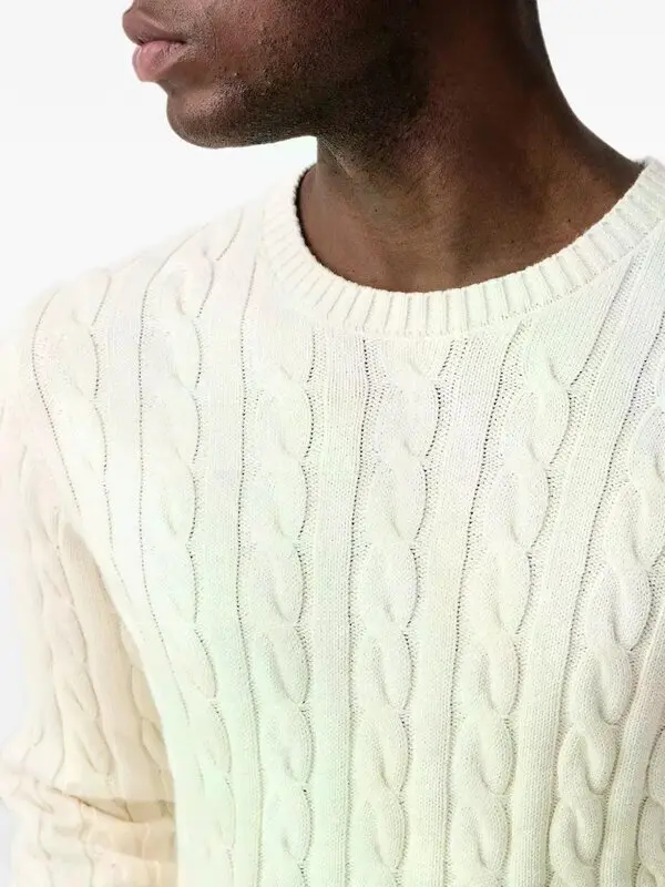 Lindbergh Cable-knit Crew-neck Sweater
