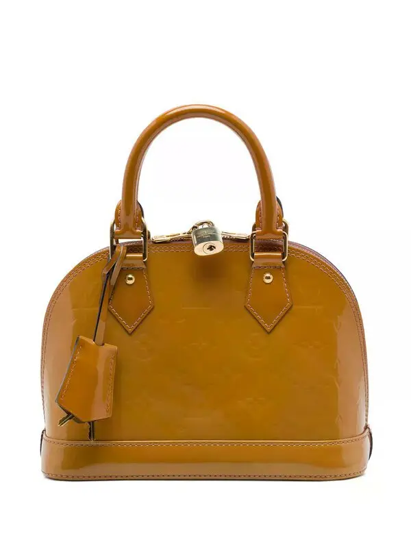 LOUIS VUITTON 2013 Monogram Vernis Alma Bb Satchel