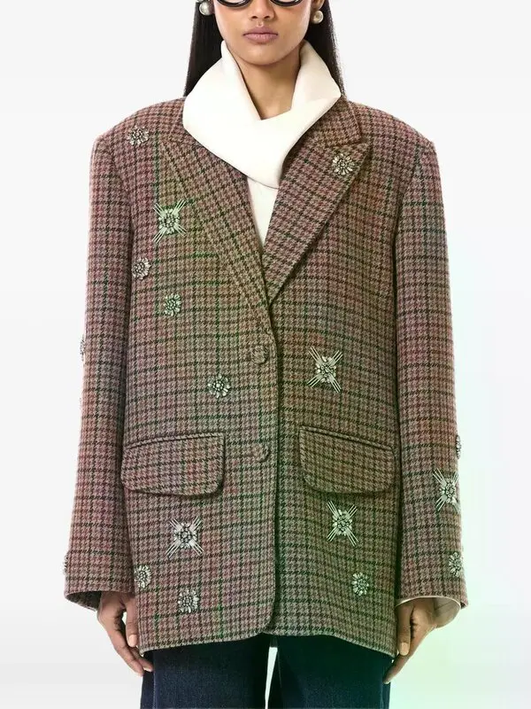 DHRUV KAPOOR Crystal-embellished Belted Blazer