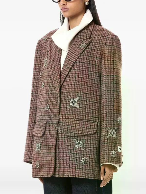 DHRUV KAPOOR Crystal-embellished Belted Blazer