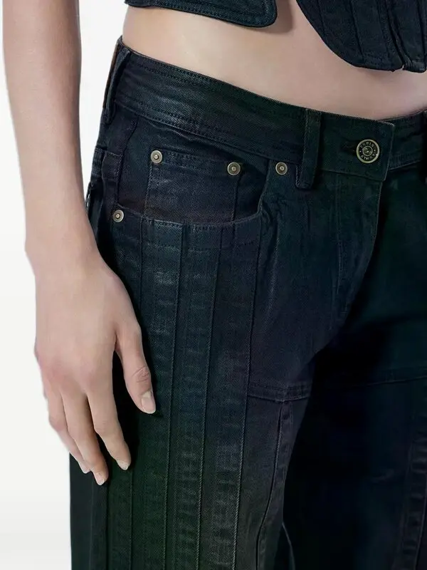 KNWLS Alice Panelled Mid-rise Jeans