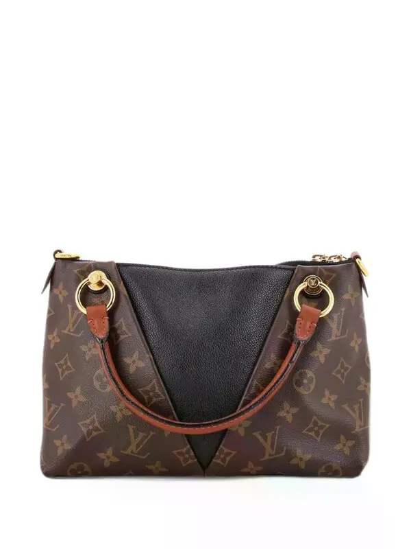 LOUIS VUITTON V Monogram Canvas And Leather Bb Tote Bag