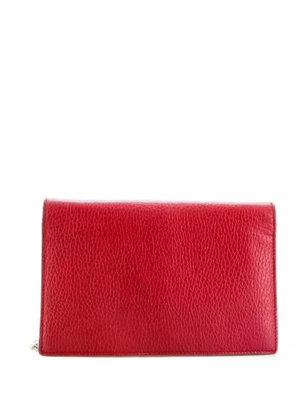 Gucci Interlocking Wallet On Chain Leather Crossbody Bag