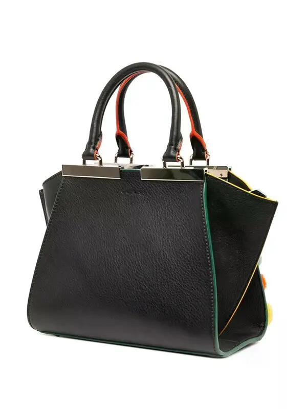 Fendi 2010-2026 Mini Leather Pom Pom 3jours Satchel