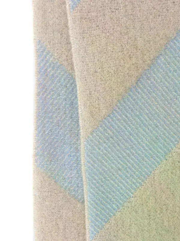 Marc O'polo Diagonal-stripe Fringed Scarf