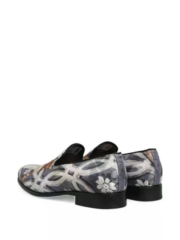 Dolce & Gabbana Floral-tapestry Embroidered Loafers
