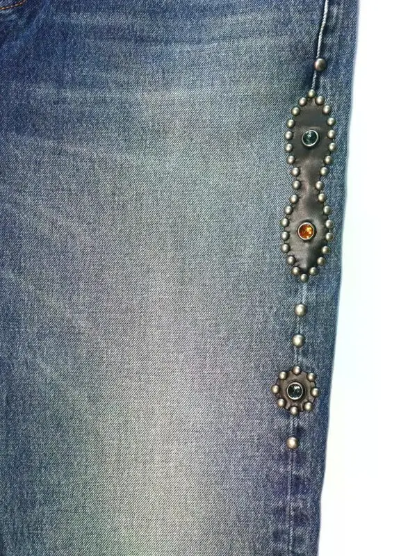 HTC LOS ANGELES Moustache Studded Jeans