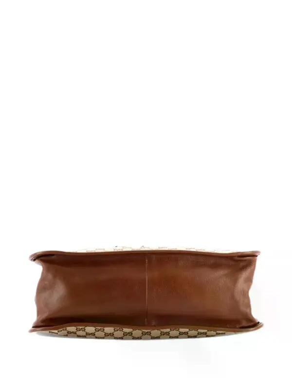 Gucci Horsebit 1955 Gg Canvas With Leather Medium Tote Bag