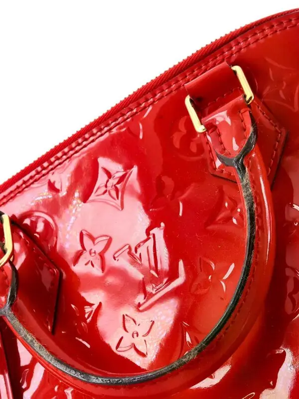LOUIS VUITTON Alma Handbag Monogram Vernis Pm Satchel