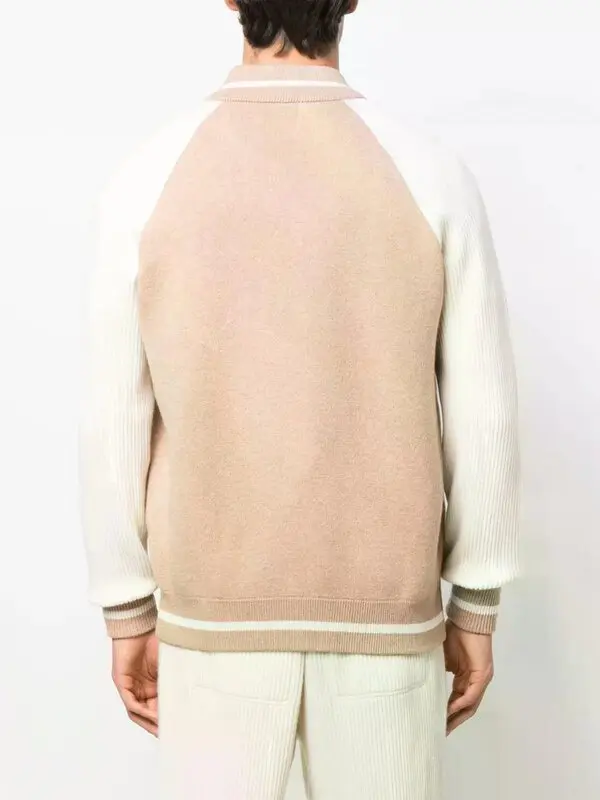 Brunello Cucinelli Knitted Zipped Varsity Jacket