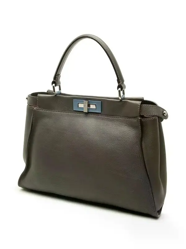 Fendi 2010-2026 Medium Leather Peekaboo Iconic Satchel