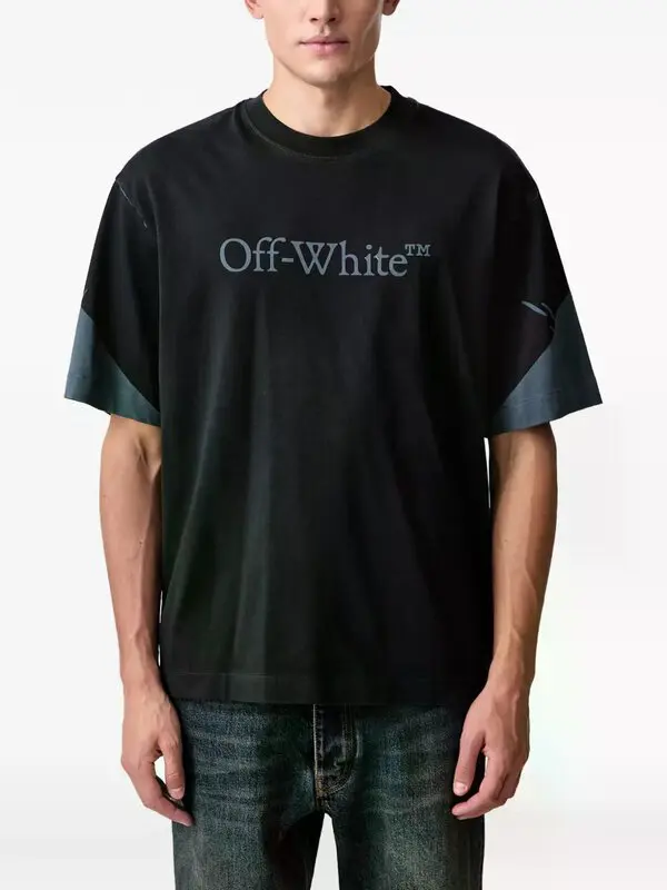Off-White Negative Big Bookish Skate Panelled T-shirt
