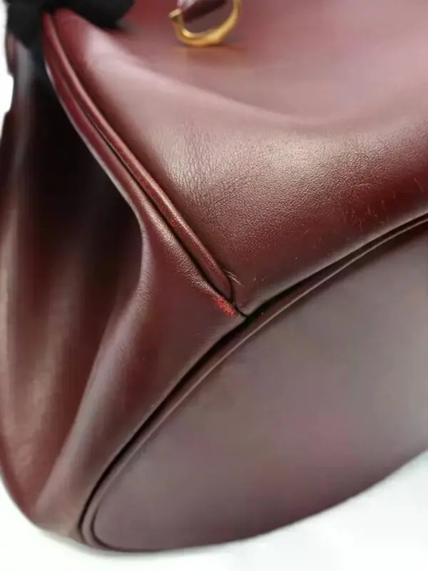 Cartier 2000s Mast Line Leather Bucket Bag