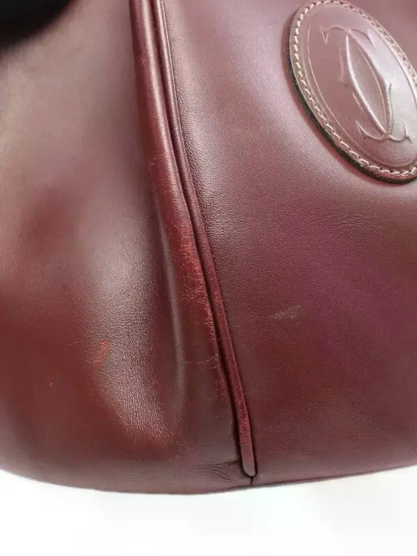 Cartier 2000s Mast Line Leather Bucket Bag