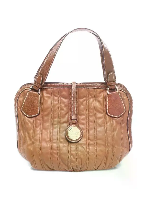 Celine 2000s Quilted Leather Tote Bag